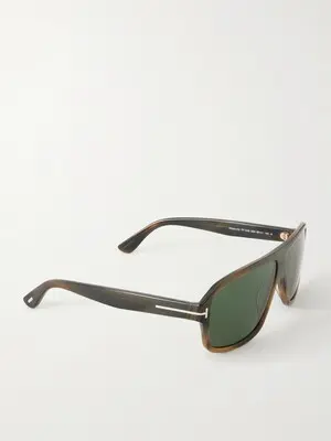 TOM FORD William 02 Aviator-style Acetate Sunglasses