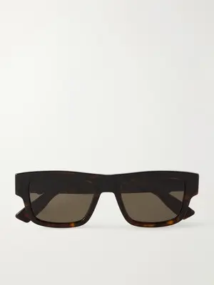 Dior Oblique S3i Rectangular-frame Acetate Sunglasses - Tortoiseshell