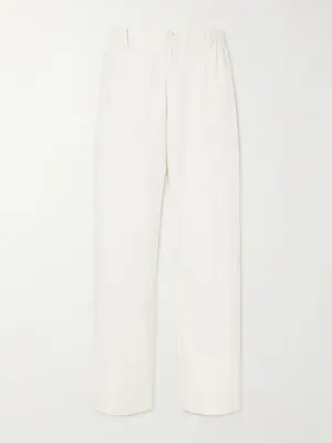 KARDO Kedar Straight-leg Cotton Trousers - Neutrals