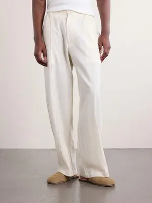 KARDO Kedar Straight-leg Cotton Trousers - Neutrals