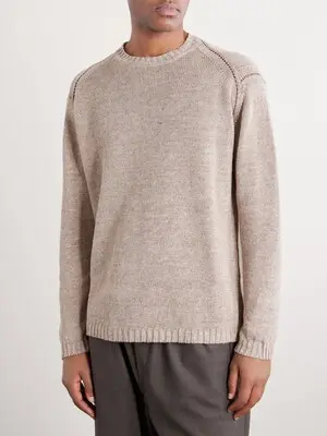 PIACENZA CASHMERE 1733 Cotton And Linen-blend Sweater