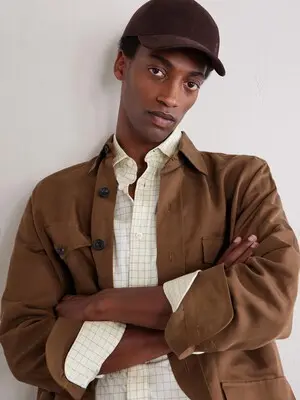 Purdey Logo-embroidered Cotton-corduroy Baseball Cap - Brown