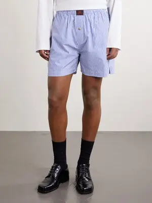 WILLY CHAVARRIA Woven Cotton Boxer Shorts