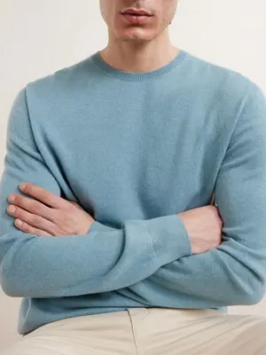 Loro Piana Sergio Cashmere Sweater - Blue