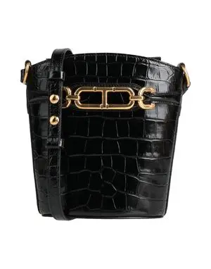 TOM FORD Calfskin Bucket Bag - Black