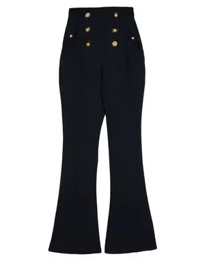 Balmain Flared Virgin Wool Pants - Blue