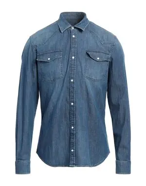 DONDUP Denim Shirt Size Cotton, Elastane