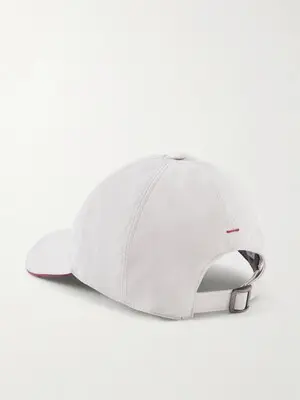 Brunello Cucinelli Logo-embroidered Cap - Gray