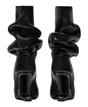 Balmain Smooth Leather Ankle Boots - Black