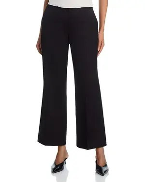 TOTEME Kick Flare Raw Edge Trousers - Black