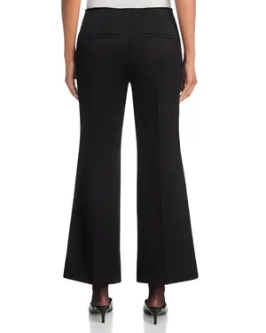 TOTEME Kick Flare Raw Edge Trousers - Black
