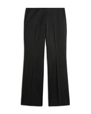 TOTEME Kick Flare Raw Edge Trousers - Black