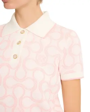 Casablanca Knit Polo Shirt - Optic Drop