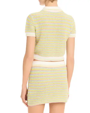 Casablanca Bourgeois Stripe Polo Tee