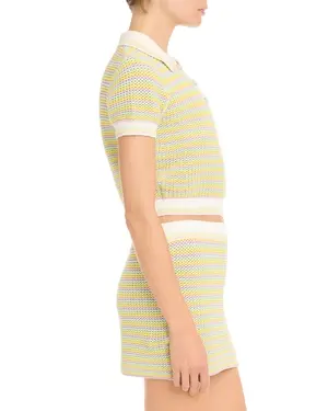 Casablanca Bourgeois Stripe Polo Tee