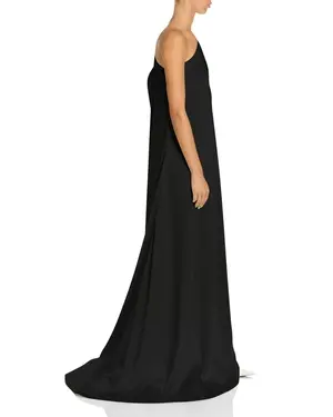 Stella McCartney Envers Satin Asymmetrical Dress
