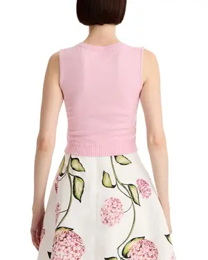 Oscar De La Renta Sleeveless Wool Sweater - Pink