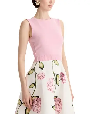 Oscar De La Renta Sleeveless Wool Sweater - Pink
