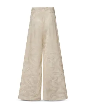 Johanna Ortiz Jacquard Wide Leg Musical Pants