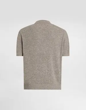 Dolce & Gabbana Cotton And Linen Polo Shirt