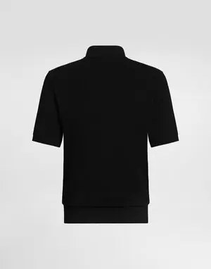 Dolce & Gabbana Micro-rib Cotton Polo Shirt