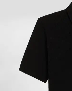 Dolce & Gabbana Micro-rib Cotton Polo Shirt