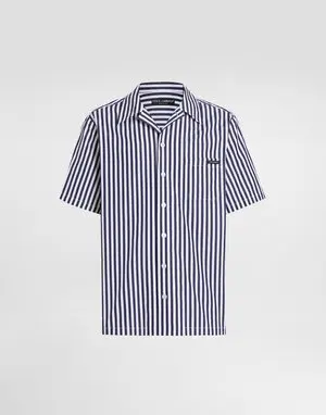 Dolce & Gabbana Hawaii Striped Poplin Shirt