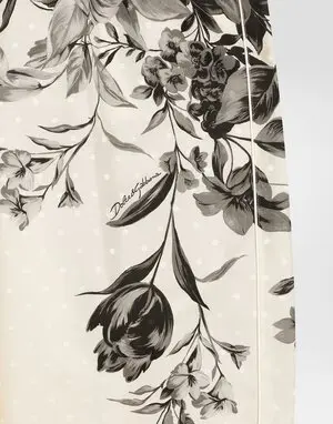 Dolce & Gabbana Flower Bouquet-print Vanity Twill Trousers - Multicolor