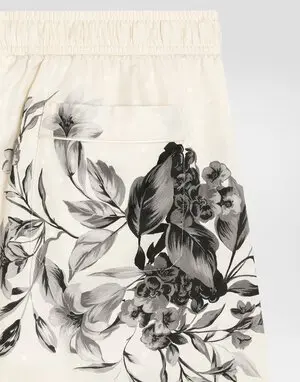 Dolce & Gabbana Flower Bouquet-print Vanity Twill Trousers - Multicolor