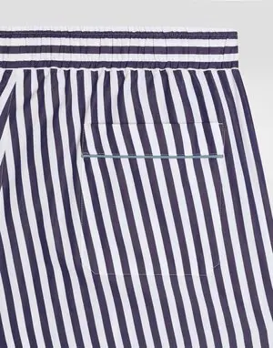 Dolce & Gabbana Striped Poplin Vanity Trousers With Piping - Multicolor