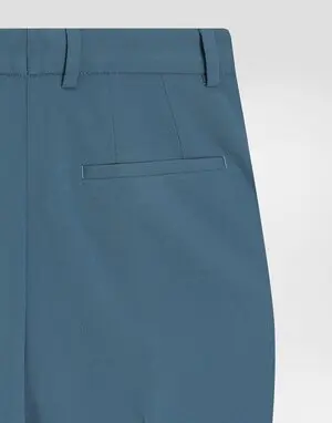 Dolce & Gabbana Wool Cigarette Trousers - Blue