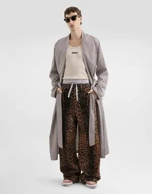 Dolce & Gabbana Leopard-print Calfskin Trousers - Multicolor
