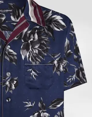 Dolce & Gabbana Peony-print Hawaii Twill Shirt - Multicolor
