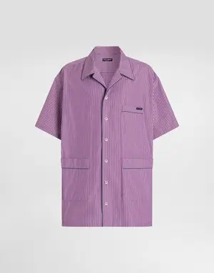 Dolce & Gabbana Hawaii Striped Poplin Shirt - Multicolor