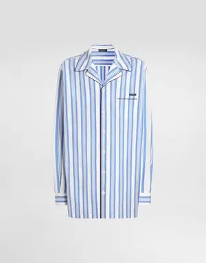 Dolce & Gabbana Striped Poplin Vanity Shirt - Multicolor