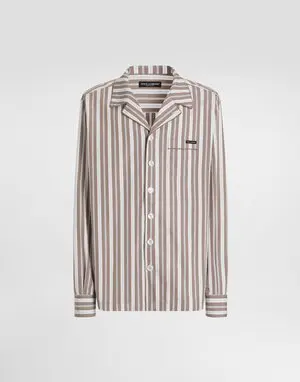 Dolce & Gabbana Compact Striped Poplin Vanity Shirt - Multicolor