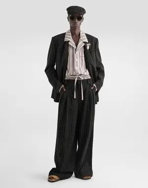 Dolce & Gabbana Compact Striped Poplin Vanity Shirt - Multicolor