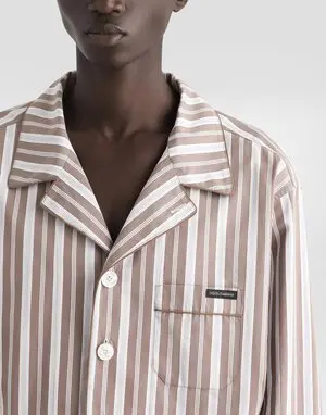 Dolce & Gabbana Compact Striped Poplin Vanity Shirt - Multicolor