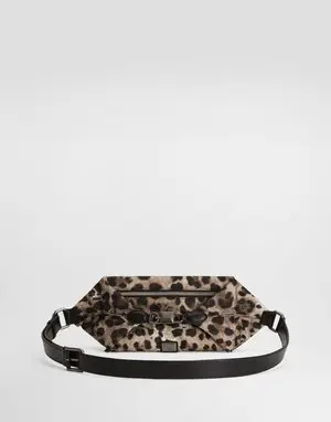 Dolce & Gabbana Leopard- Nylon Belt Bag - Print