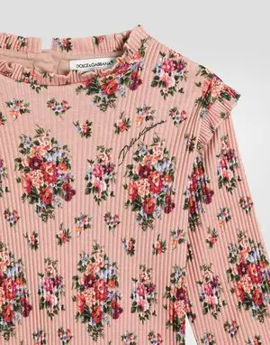 Dolce & Gabbana Floral-print Cotton T-shirt