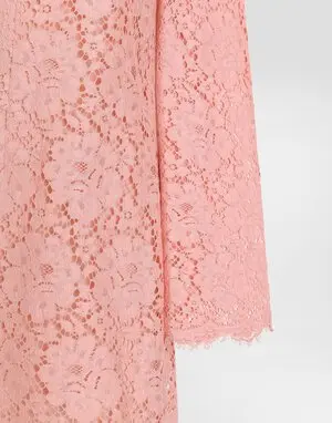 Dolce & Gabbana Cordonetto Lace Dress - Pink