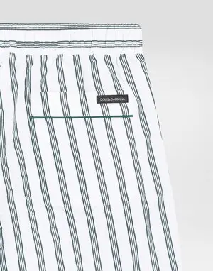 Dolce & Gabbana Crinkled Striped Poplin Jogging Boxers