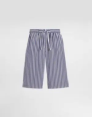 Dolce & Gabbana Striped Poplin Bermuda Shorts - Multicolor