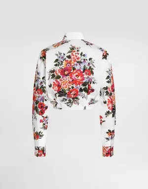 Dolce & Gabbana Flower Bouquet-print Cotton Shirt - Multicolor