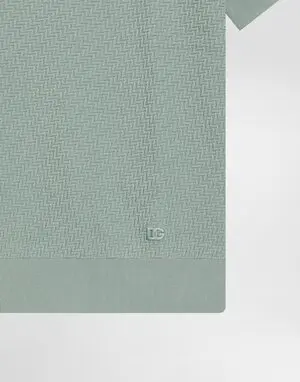 Dolce & Gabbana Micro-dot Stitch Polo Shirt - Multicolor