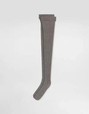 Dolce & Gabbana Ribbed Hold-up Socks