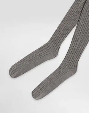 Dolce & Gabbana Ribbed Hold-up Socks