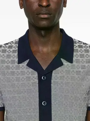 Sandro Square Cross Jacquard Shirt - Grey