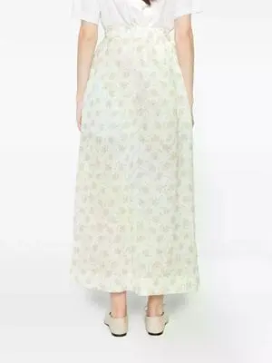 Sandro Floral Lace Shorts - Green