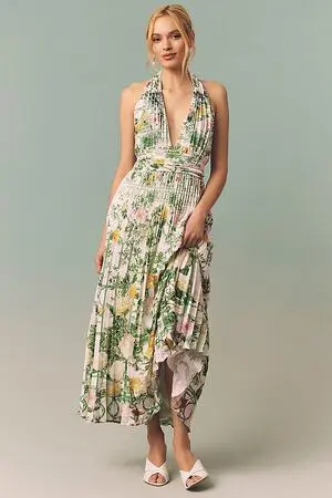Women's Printed Halter Dresses